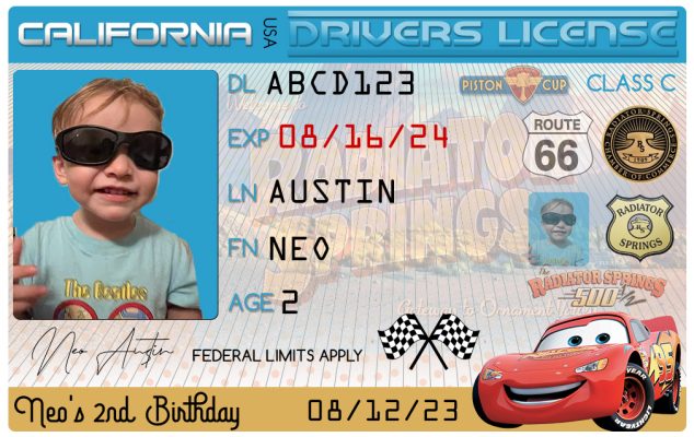 Drivers License Submission – Neo Austin